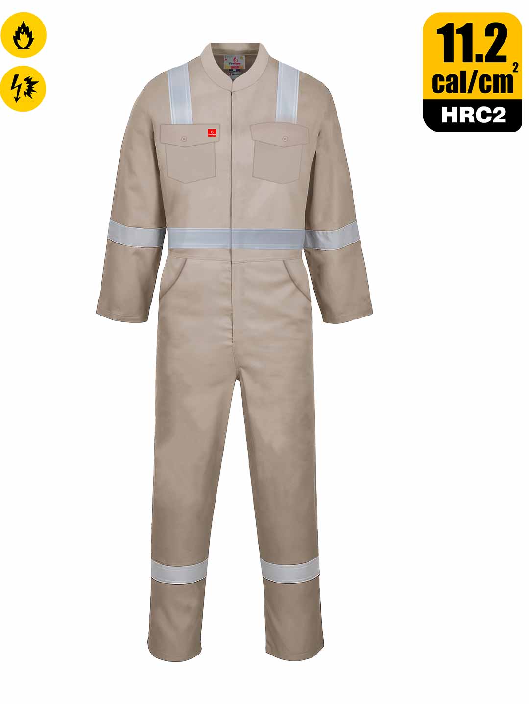 Overol Beige Ignífugo Arcflash 11.2 cal
